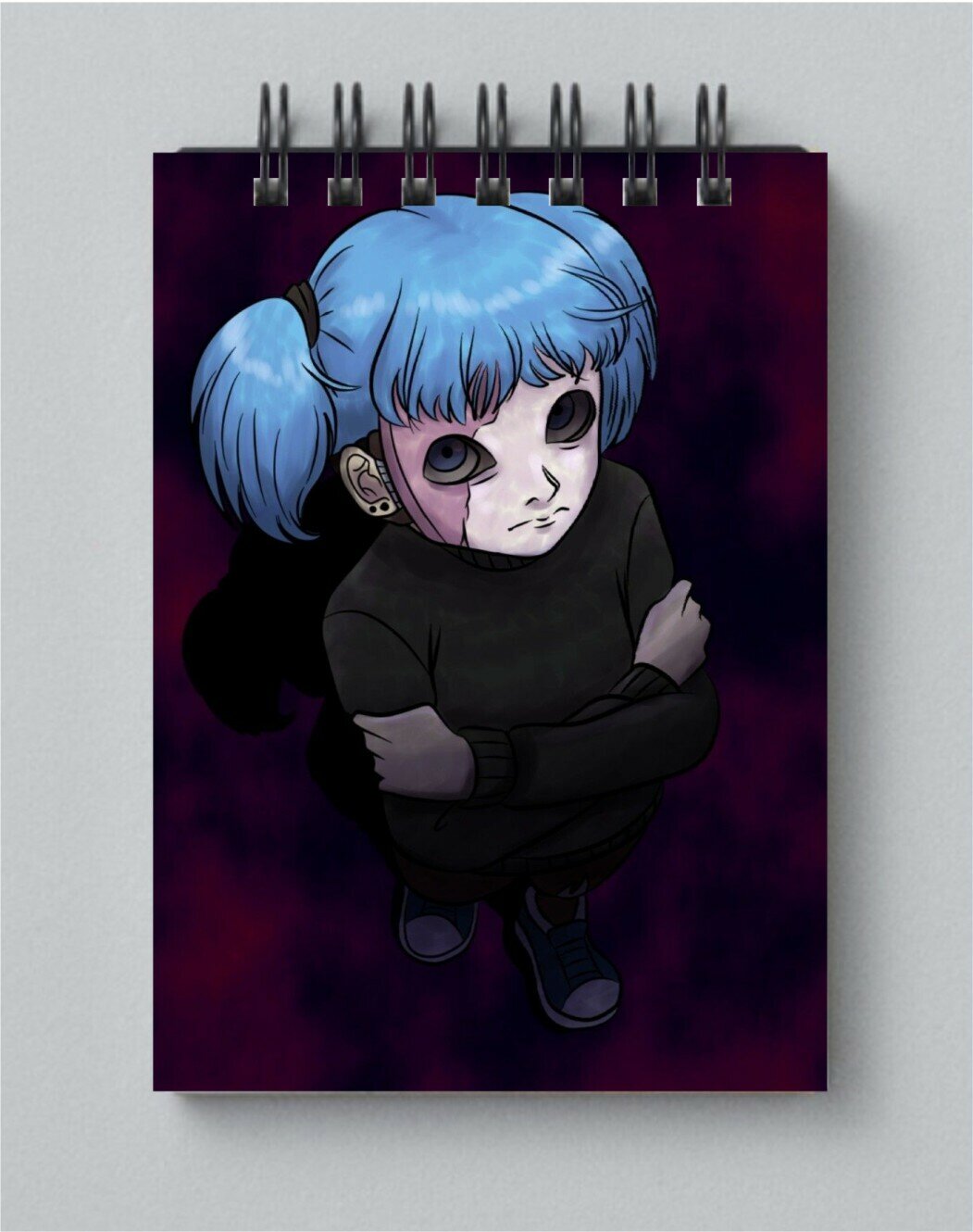 Блокнот GOODbrelok с принтом А6 "Салли Фейс, Sally Face" - 5