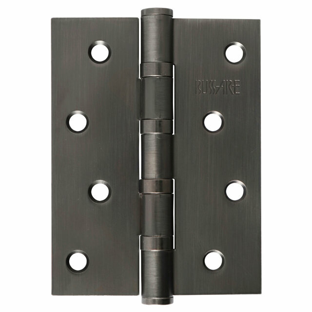 BUSSARE универсальная петля графит 100х75х2,5мм для мебели и дверей, металлоконструкций