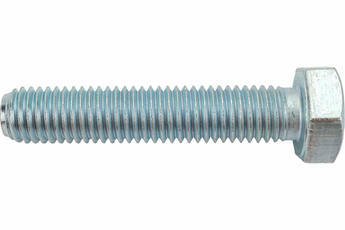 Стройметиз Болт DIN933 полная резьба М12х60 класс прочности 5.8 цинк 10 шт 3013108