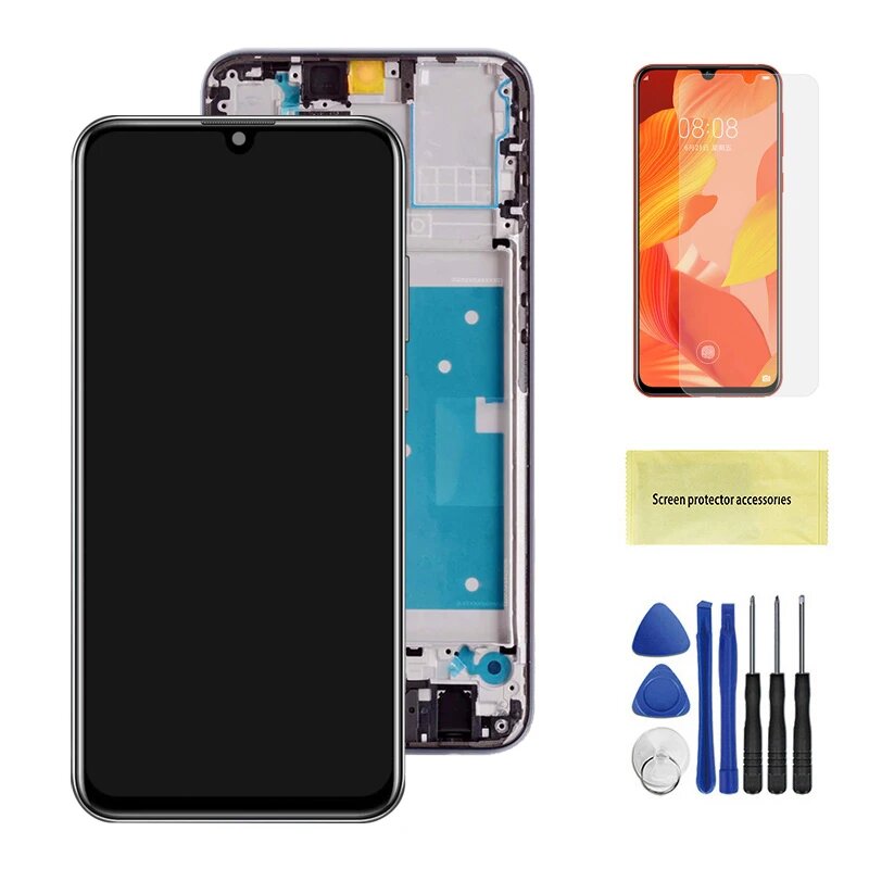 6,21 'AMOLED для Honor 10 Lite для Honor 10i HRY-LX1 LX2 ЖК-дисплей с цифровым Black With Frame