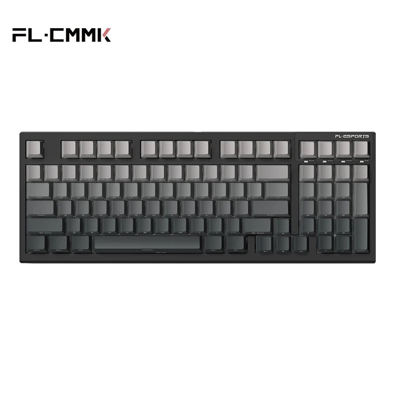 FL·ESPORTS FL980V2 PRO Механическая клавиатура 97 клавиш White Switch, Black Ink Shadow