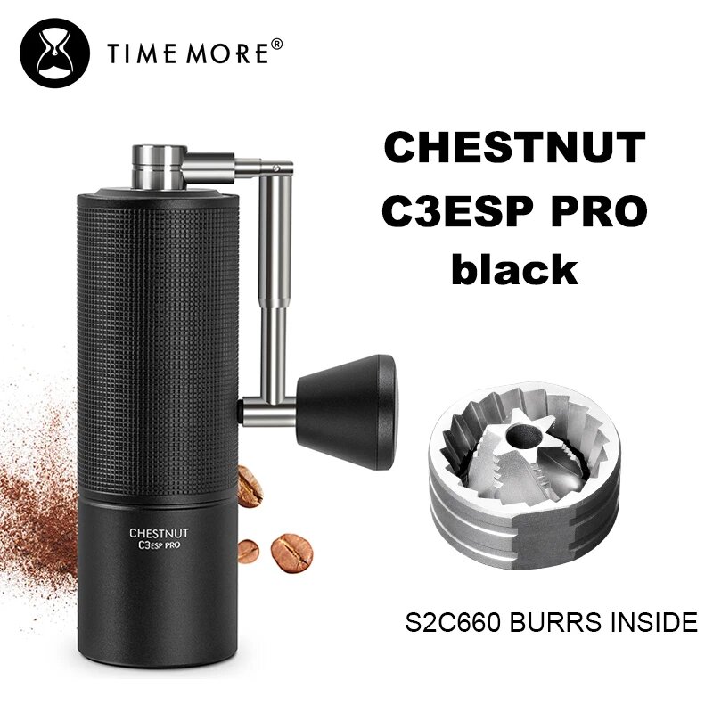 TIMEMORE Chestnut C3S Pro / C3ESP Pro ручная кофемолка для эспрессо Черный, C3ESP PRO black