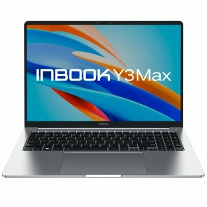 16" Ноутбук INFINIX INBOOK Y3 Max YL613 (71008301569) серебристый - 1920x1200, IPS, Intel Core i5-1235U, ядра: 10 x 1,3 ГГц, 8 ГБ, SSD 512 ГБ, Intel Iris Xe Graphics, Windows 10 Pro