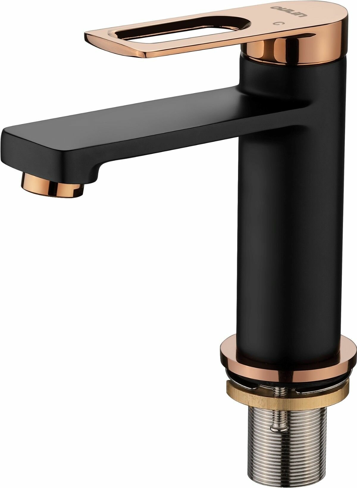 Смеситель для раковины OULIN BATHROOM OL-T9503 черный (с медными элементами)