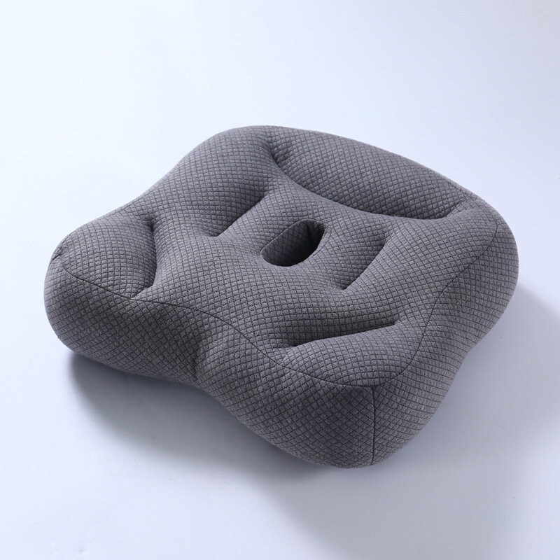 Подушка для ягодиц "Подушка для пердежа", серая, 40x44x11 см