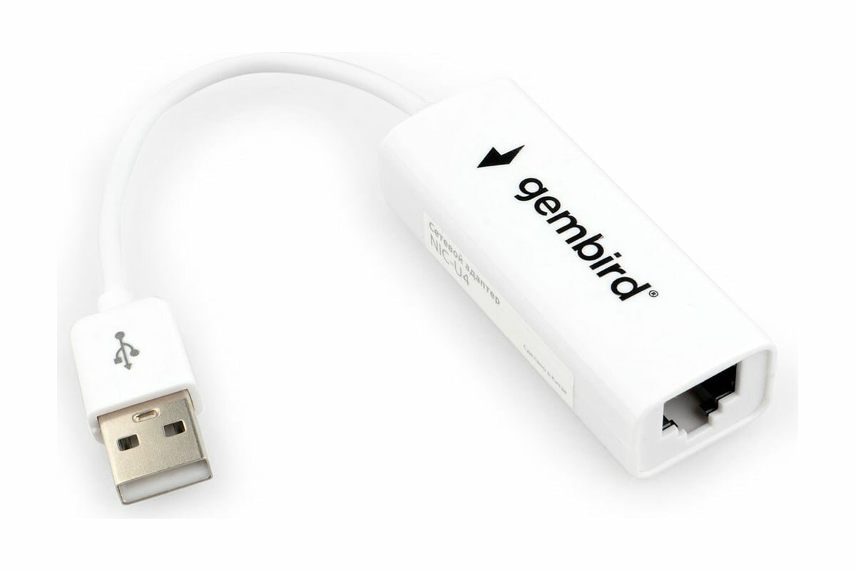 Gembird NIC-U4 Ethernet USB 2.0 Fast Ethernet адаптер для ПК и ноутбуков, компактный