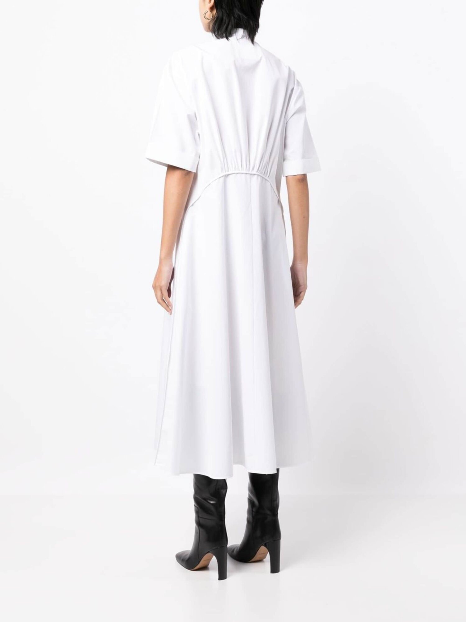 Платье Jil Sander, размер 46, бежевый/белый — фото 1