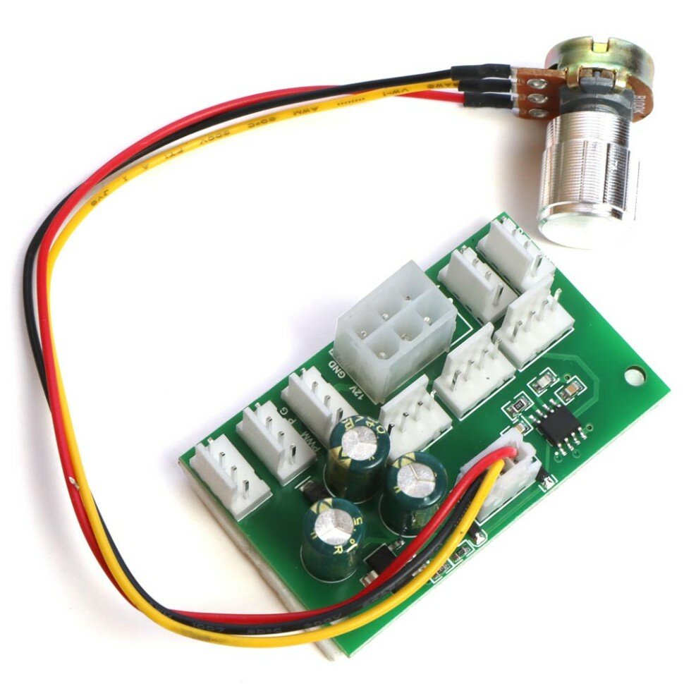 Хаб для 6-8 PWM мощных вентиляторов ручной, 3 штуки
