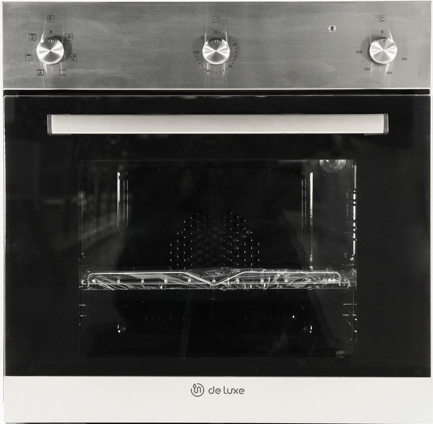 Электрический духовой шкаф De luxe 6006.07эшв-300 59 см, 64 л гриль конвекция, серебристый