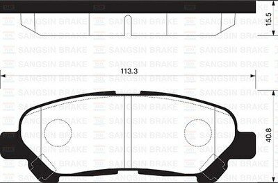 Задние тормозные колодки для Toyota Highlander с 2007 года, обеспечивают безопасное торможение
