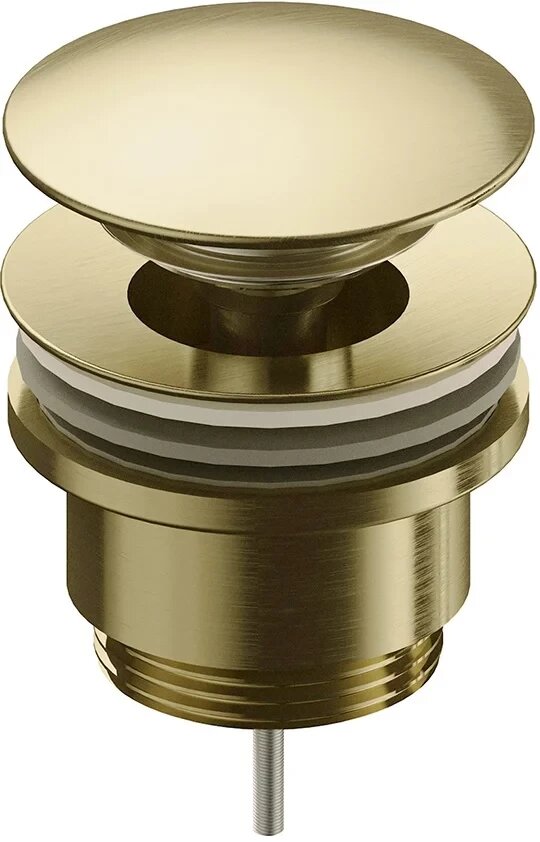 Донный клапан для раковины AQUAme AQM7003BG универсальный, золотой матовый
