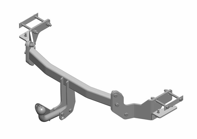 Фаркоп AvtoS KI 24 на Hyundai Santa Fe 2012-, Kia Sorento 2012-2015(паспорт и сертификат в комплекте)(без электрики)