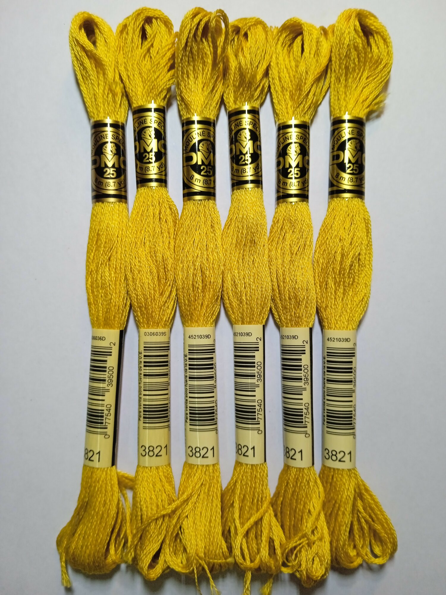 Набор ниток мулине, 8 м, 6 шт DMC-3821_6