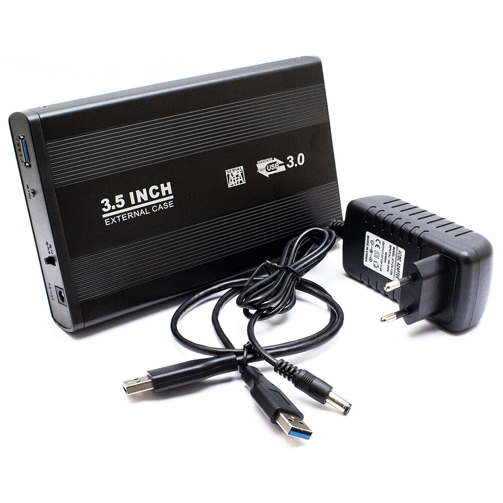 Внешний корпус USB 3.0 для HDD 3.5" SATA черый