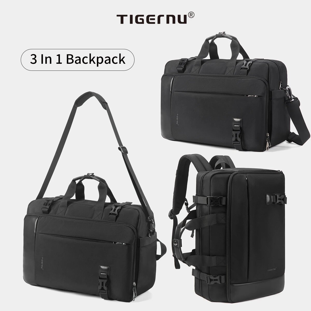 Рюкзаки Tigernu для мужчин, рюкзак для ноутбука 17 дюймов, сумки 3 в 1, многофункциональные сумки, сумка на плечо, дорожные р.