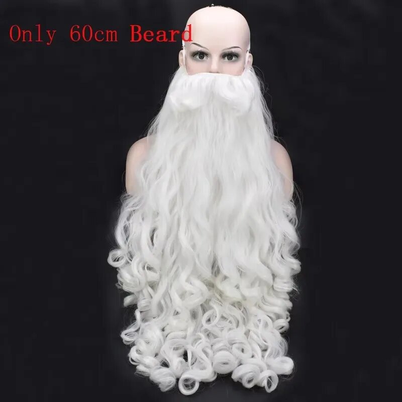 Рождественский парик и борода Санта Клауса для взрослых Only 60cm Beard