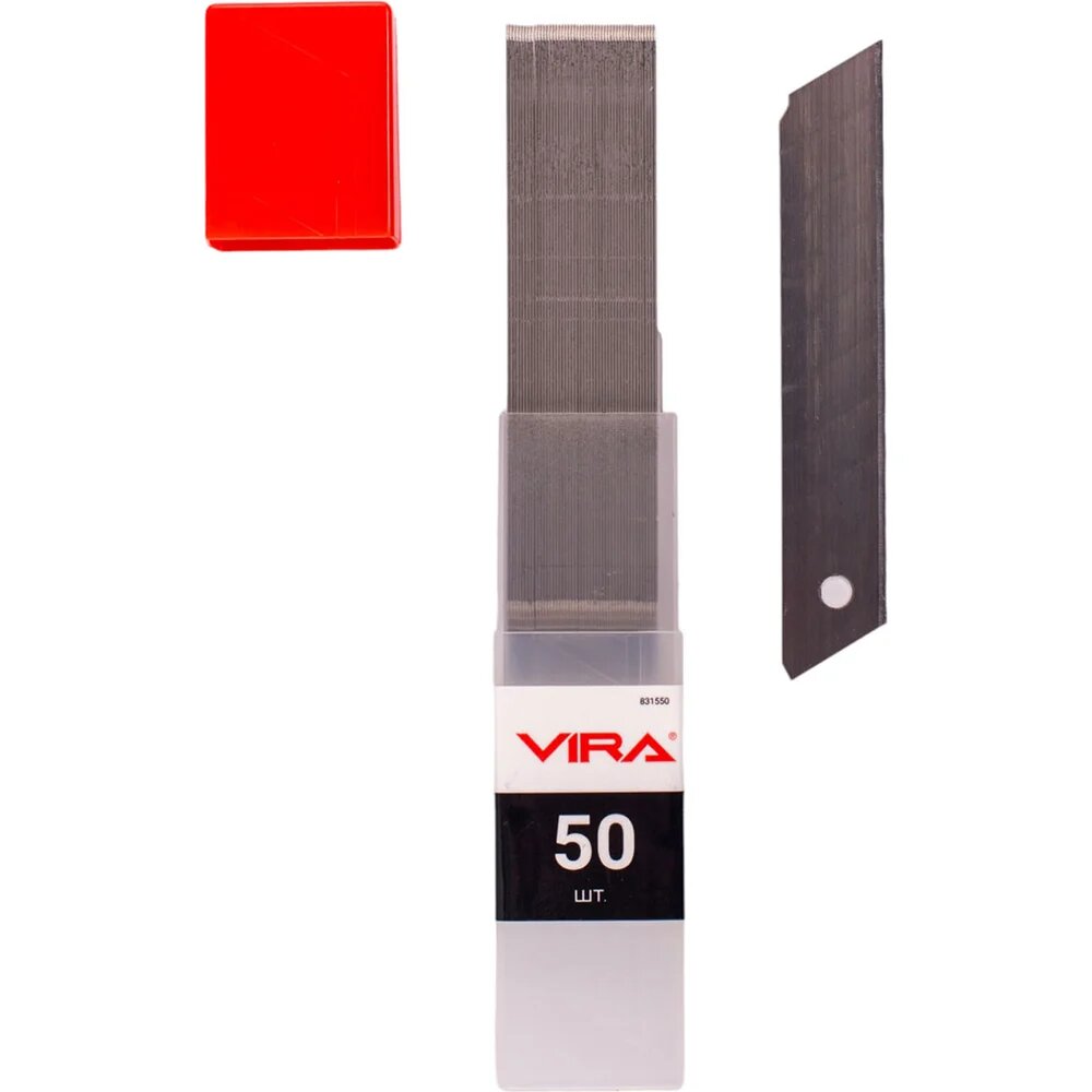 Лезвия VIRA 831550, сегментированные, для канцелярских ножей, 18мм, 50шт