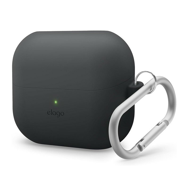 Elago силиконовый чехол с карабином для Galaxy Buds 3/3 Pro, черный