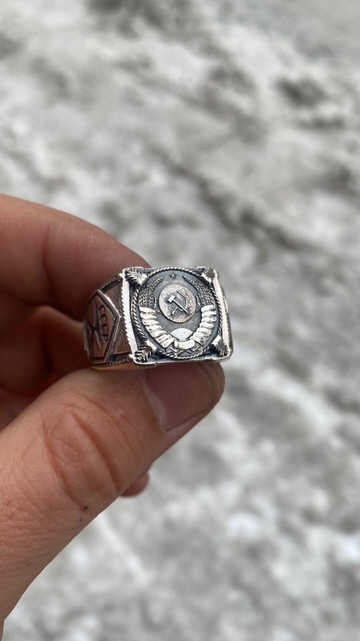 Печатка, серебро, 925 проба