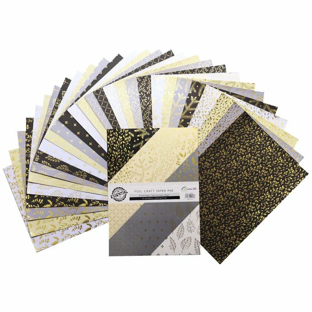 Бумага для скрапбукинга The Creative Path Золотая фольга 28 листов