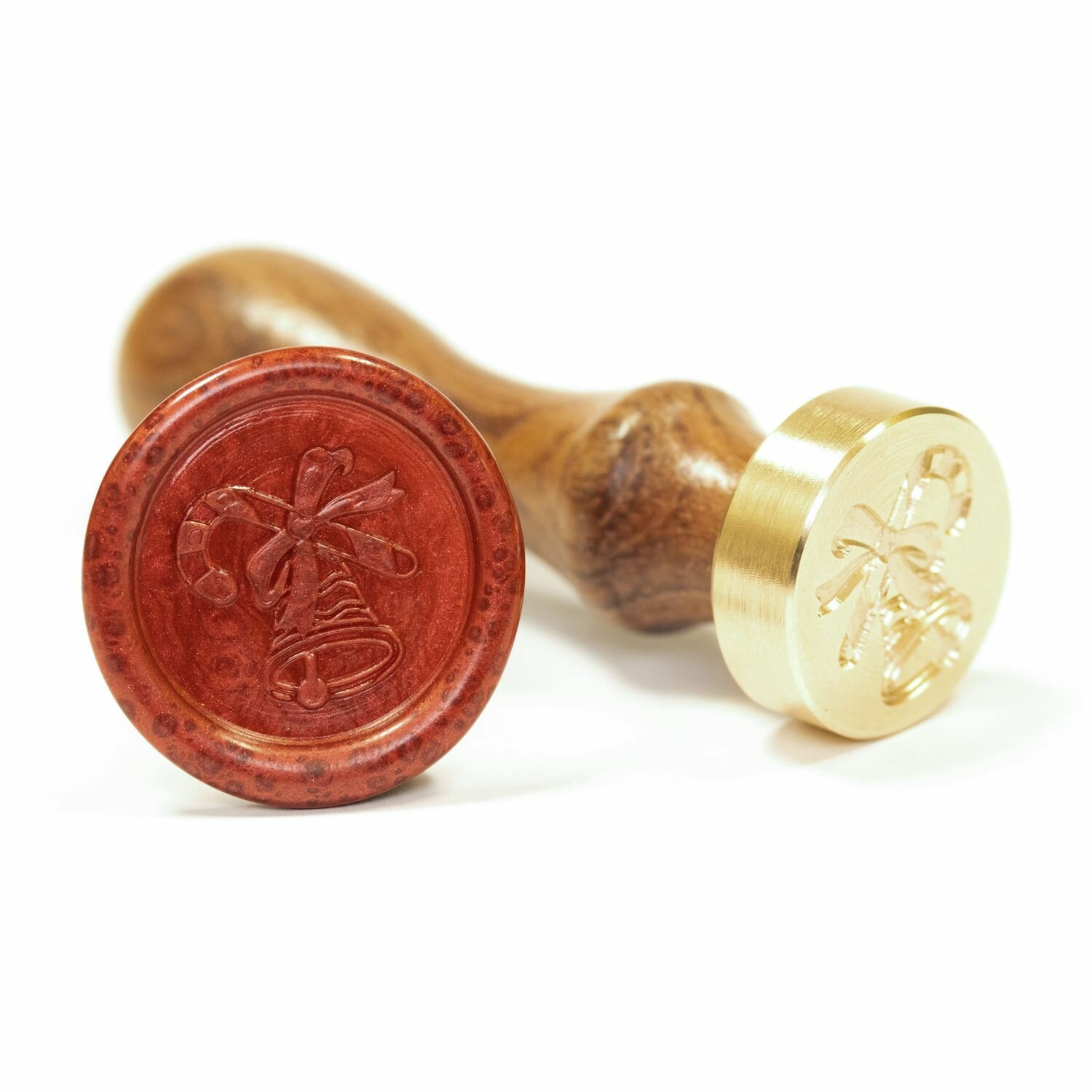 Сургучная новогодняя печать "Колокольчик"