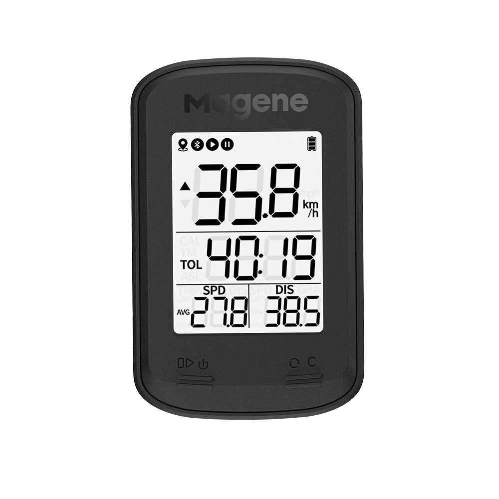 Беспроводной GPS велокомпьютер Magene C206 Pro (совместим с датчиками: скорости, каденса, пульса)