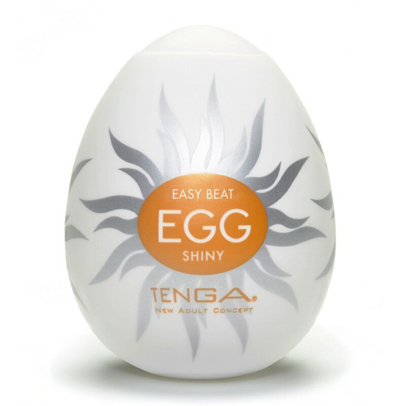 Мастурбатор-яйцо «Tenga Egg Shiny» с рельефом множества солнечных лучей