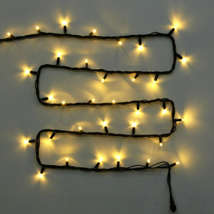 Гирлянда эл. д/улицы 15м 180LED цв. т. белый (ч. пров) (можно соединить) 8реж IP-54 арт.725-562