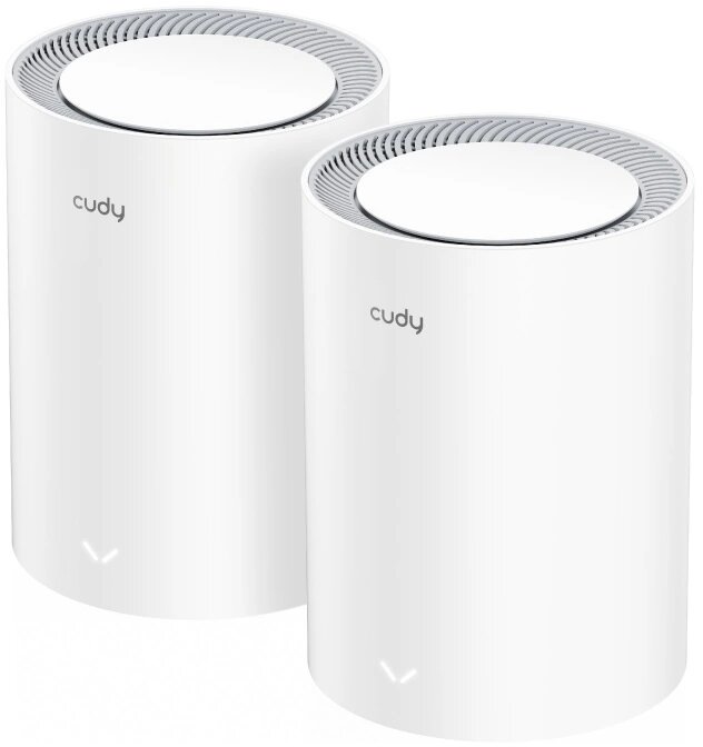 Бесшовный Mesh роутер Cudy M3000 (M3000(2-PACK) WHITE) AX3000 10/100/1000/2500BASE-T белый (упак:2ш