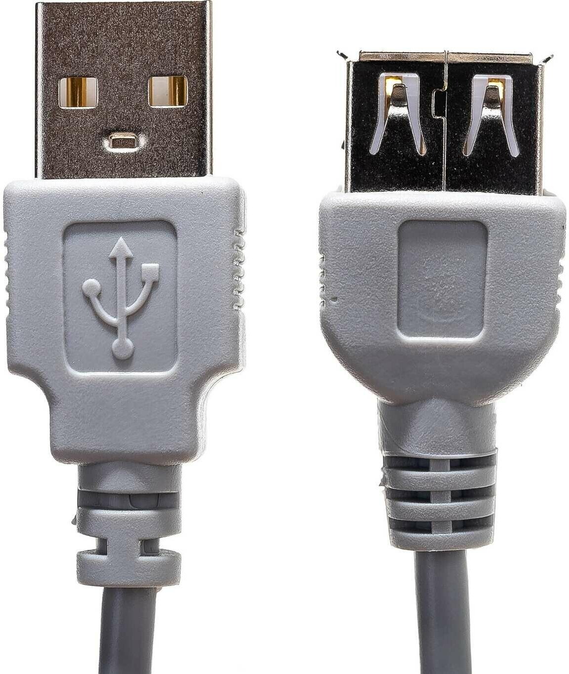 Удлинитель Gembird USB - USB 2.0, 4.5 метра (CC-USB2-AMAF-15), серый