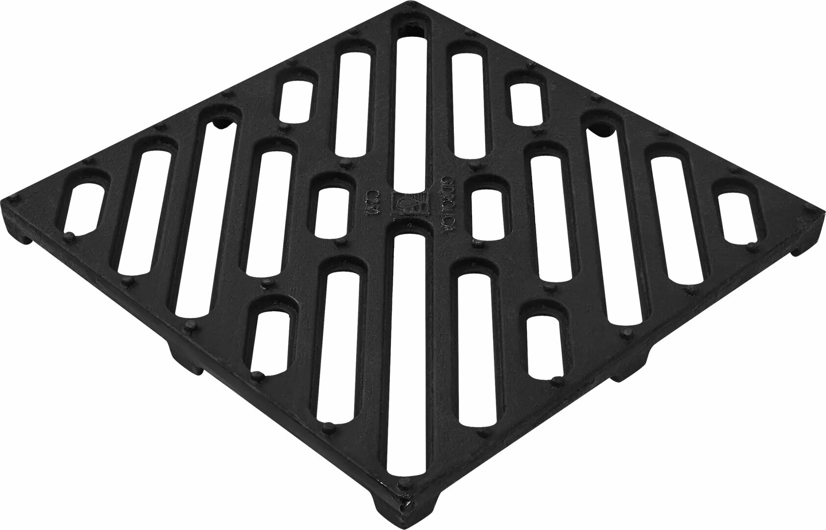 Решетка к дождеприемнику Gidrolica Point 28.5x28.5x2.1 см цвет черный