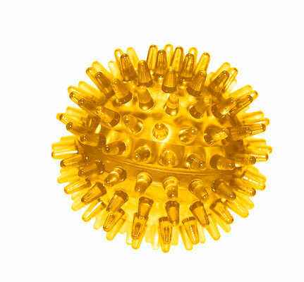 Чудо-мячик массажер для тела желтый (диаметр 6,5 см.), 1 шт.