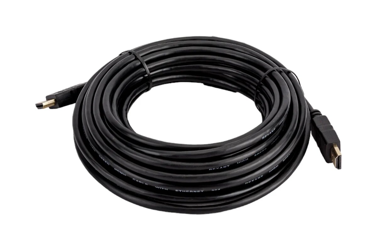 REXANT Gold HDMI 1.4 кабель 4K, 10 м, арт. 17-6208, совместимый с телевизорами 4K