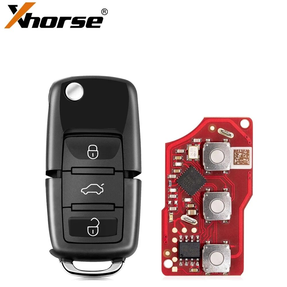 XHORSE XKB520EN провод VVDI удаленный автомобильный ключ второго поколения заменен XKB501EN для VW B5 3-кнопочный поддерживает беспроводное программирование