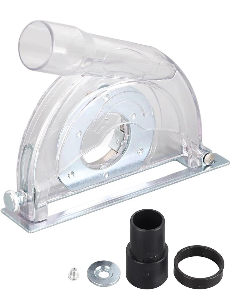 Пылесборник, режущий щиток, подходит для угловой шлифовальной машины 4-5 дюймов диаметром 3/4/5 дюймов с лезвиями пилы, прозрачный пылезащитный чехол для шлифования