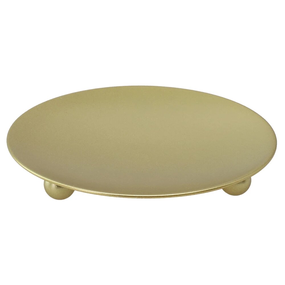 Подсвечник VIBRATITE пыльно-черный Бежевый, Gold 7CM