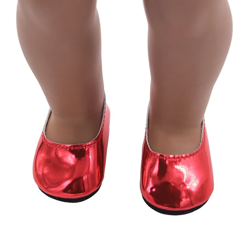 Розовые кукольные туфельки SH-0014-3 для кукол 18"