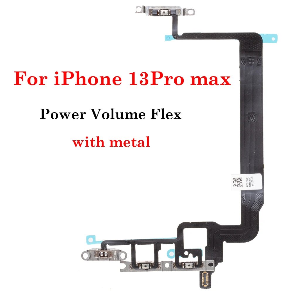 1 шт. новый для iPhone 12 13 14 Plus Pro Max Mini Power On Off Volume Up Down Switch Боковая кнопка Ключ Лента Гибкий кабель For 13Pro max
