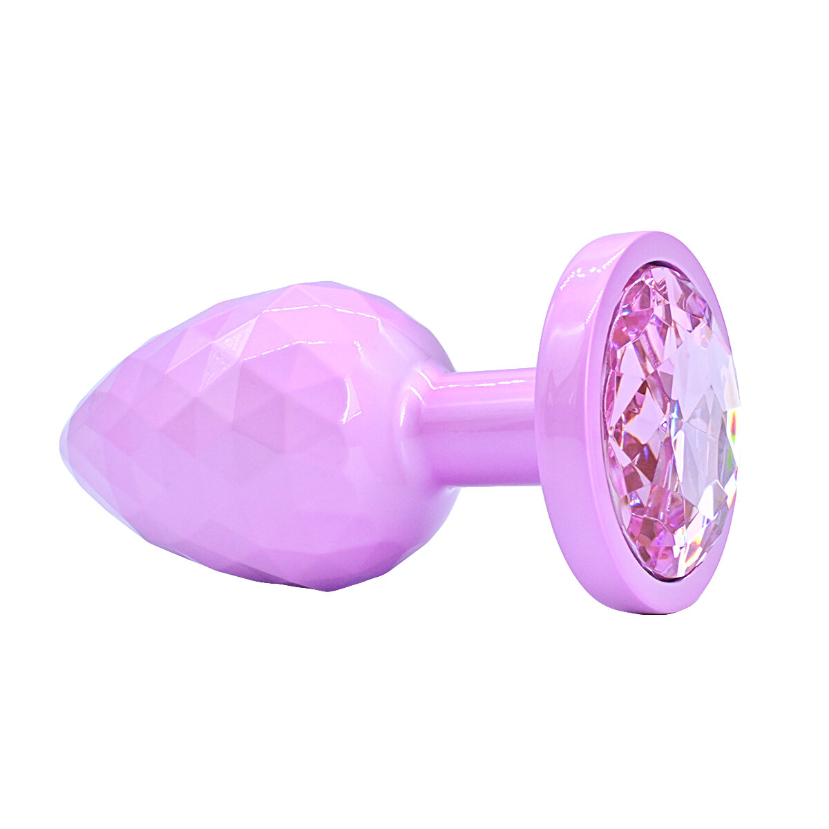 Анальная пробка Beauty Brands Limited "Large", алюминий, розовый, L