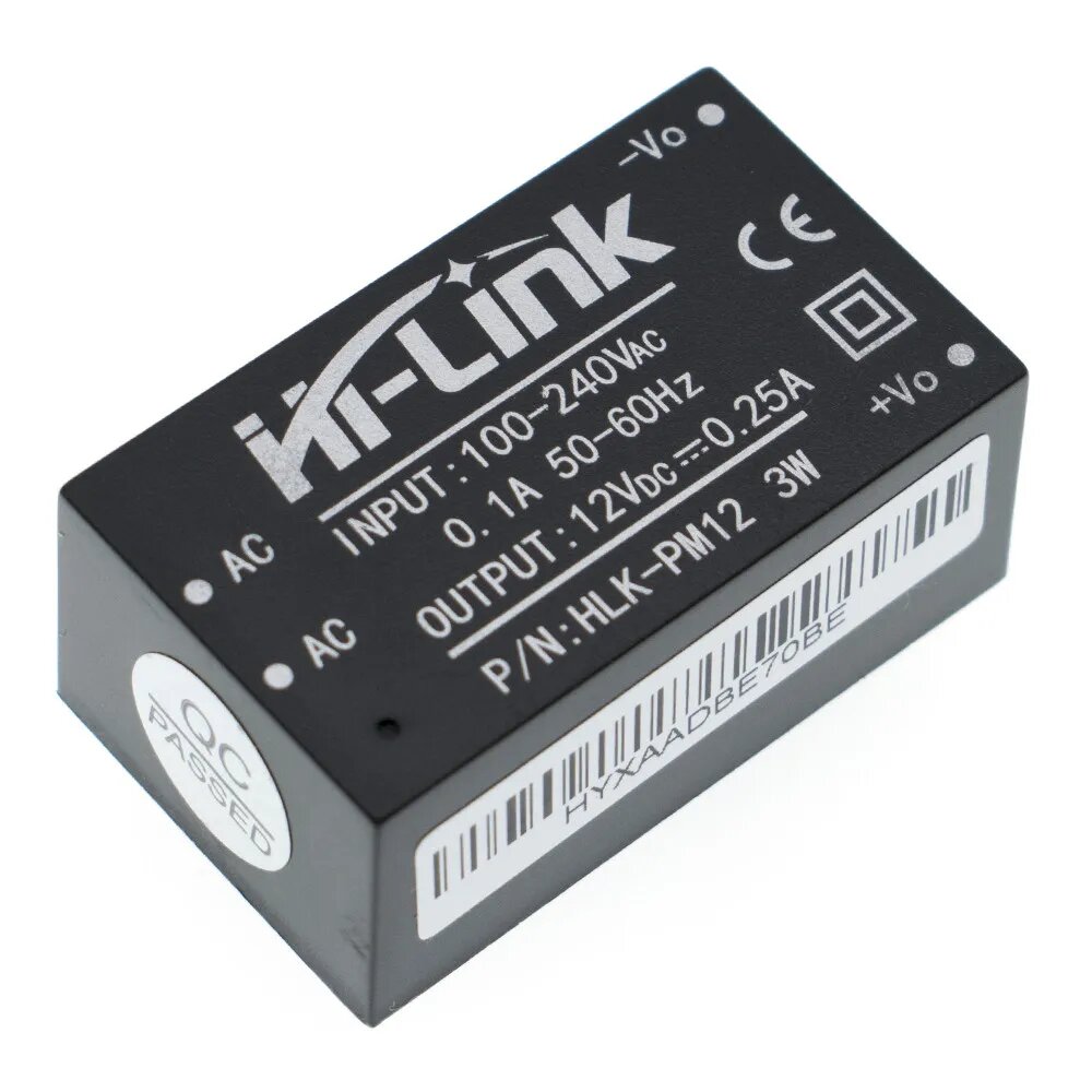Hi-Link HLK-PM12 12V 0.25A блок питания