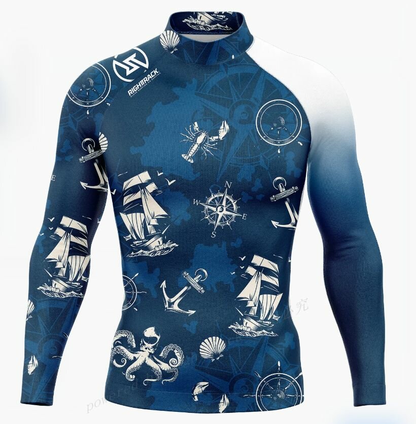 Гидрокостюм, для фридайвинга, вейкбординга, серфинга, виндсерфинга, волокно, синий, размер 54