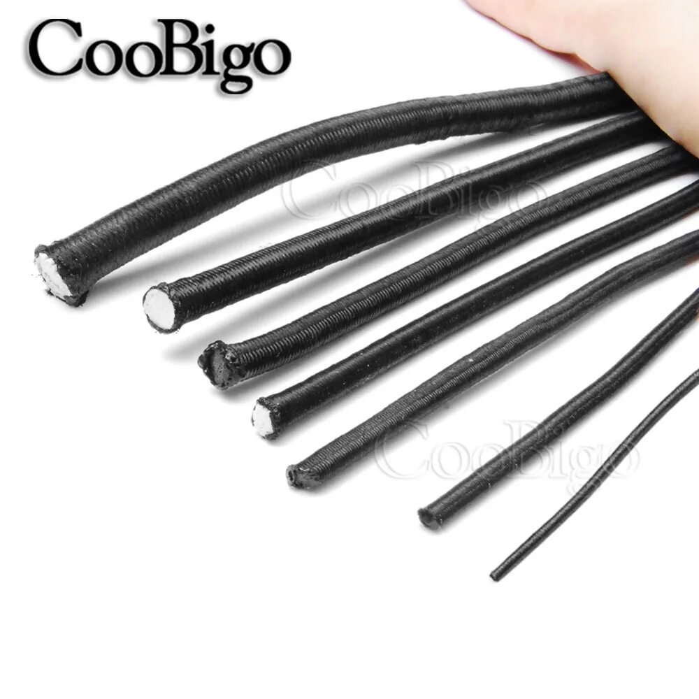 Эластичный шнур 5 м черный 2.5 мм Diameter 6mm