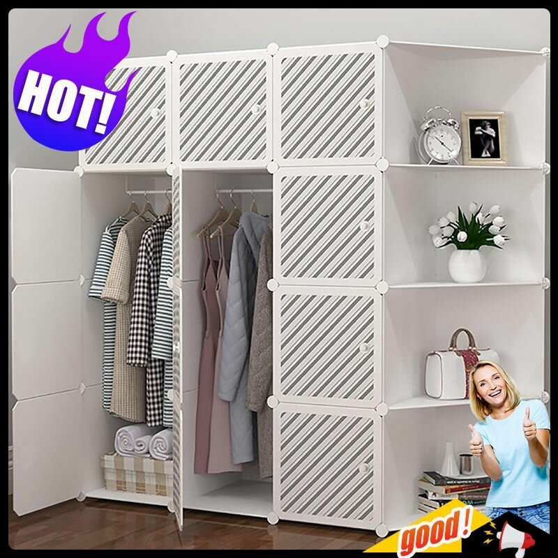 Шкаф для одежды в собранном виде, толстая стальная конструкция