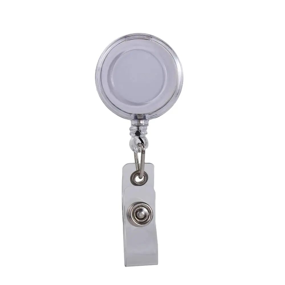 Брелок-ретрактор для бейджа white