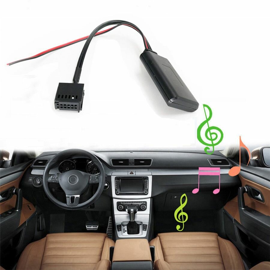 Беспроводной аудиоадаптер bluetooth aux-in для ford focus mondeo 6000cd