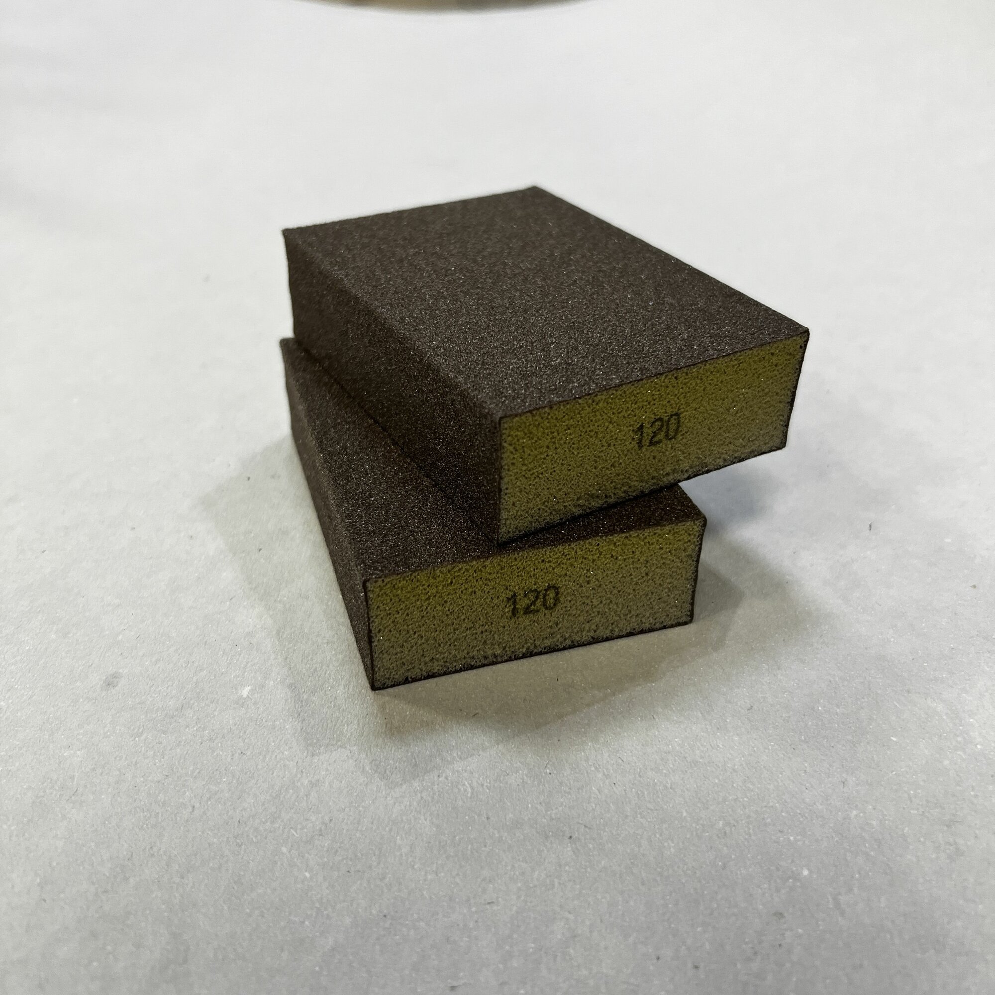Шлифовальный блок, 4 сторонний, 98х69х26 мм, P180, 2 шт.