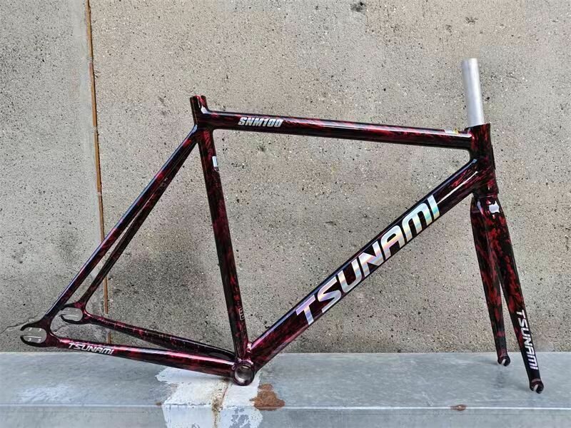 2023 Специальные рамы TSUNAMI SNM100 фиксированная передача 700c алюминиевая рама и вилка 49 см 52 см 55 см 58 см односкоростные велосипедные рамы