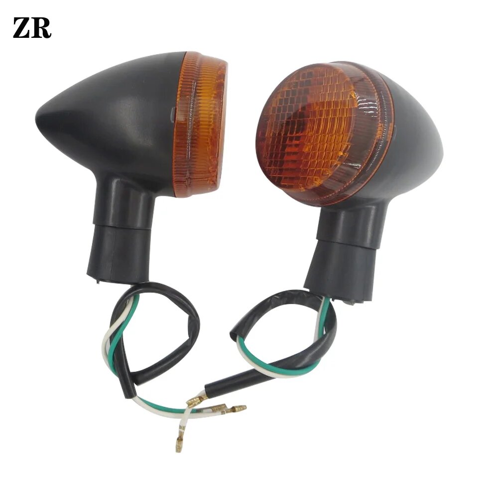 Передние указатели поворота для мотоцикла Honda Shadow 400 750 VTX GL 1300 black orange Rear