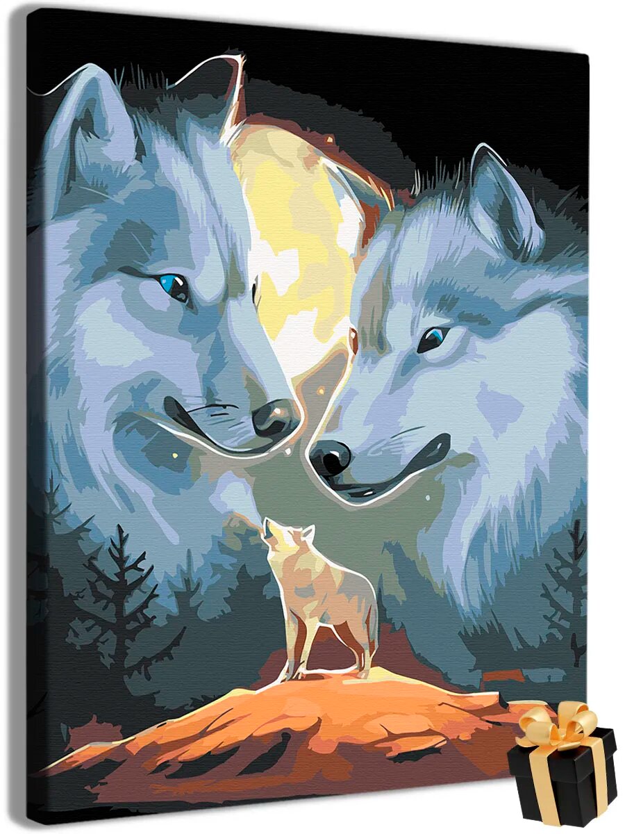 Картины по номерам Волк