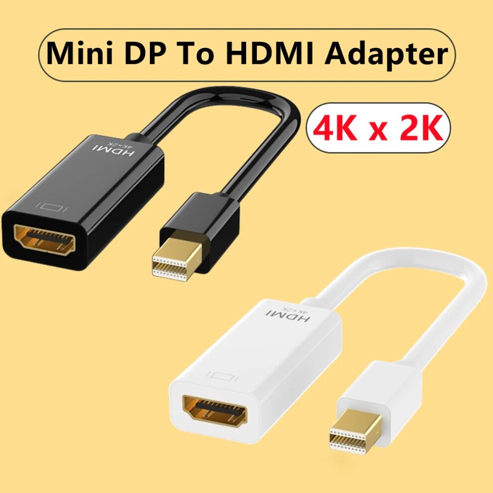 Мини DP-HDMI адаптер 4K для Apple MacBook Air Pro 4K x 2K, Black